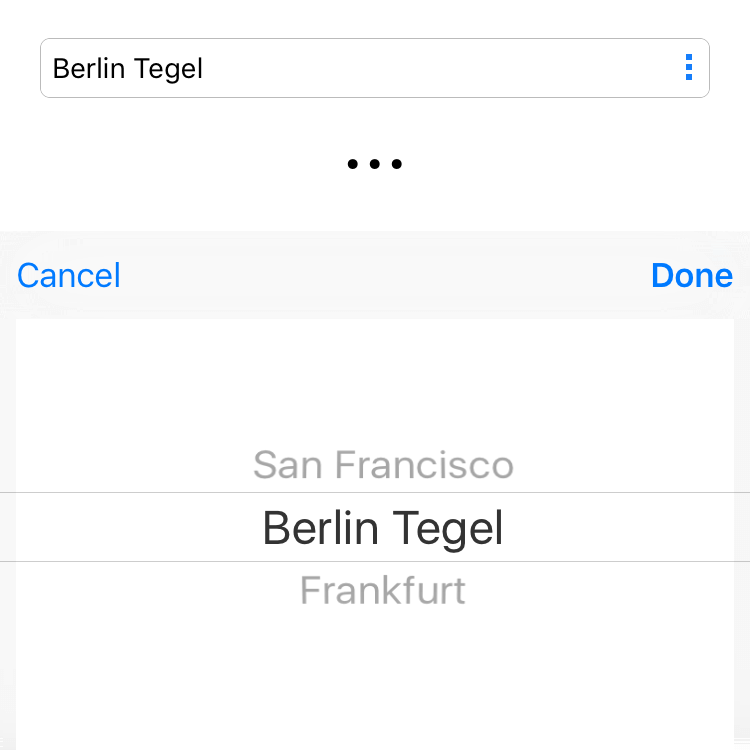 Picker - Tabris.js Documentation